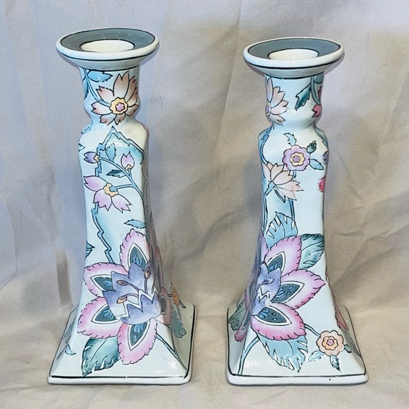 WBI | Accents | Vintage Wbi Chinese Hand Painted Floral Ceramic ...